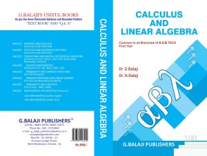 Calculus and Linear Algebra – ENGINEERING MATHS BOOKS